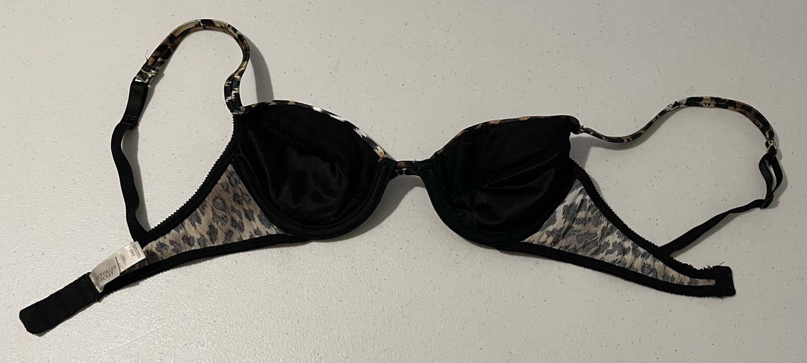 Vintage Victoria’s Secret Second Skin Bra Leopard Pri… - Gem