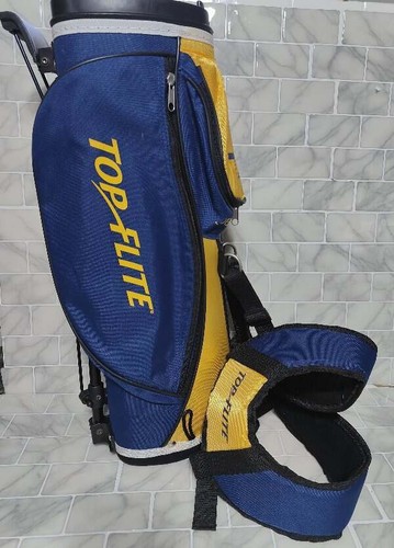 Top Flite Youth Junior Golf Bag Caddy Blue Gold XLj Back Carry ...