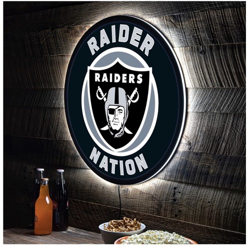 Evergreen Las Vegas Raiders LED Lighted Sign 23" Light, Plug-In (read ...