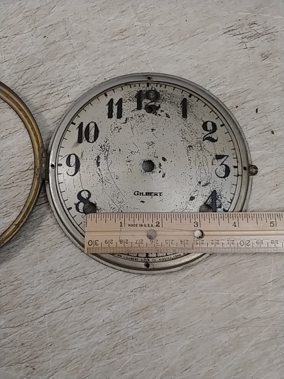 GILBERT MANTLE CLOCK DIAL & BEZEL NO GLASS | eBay