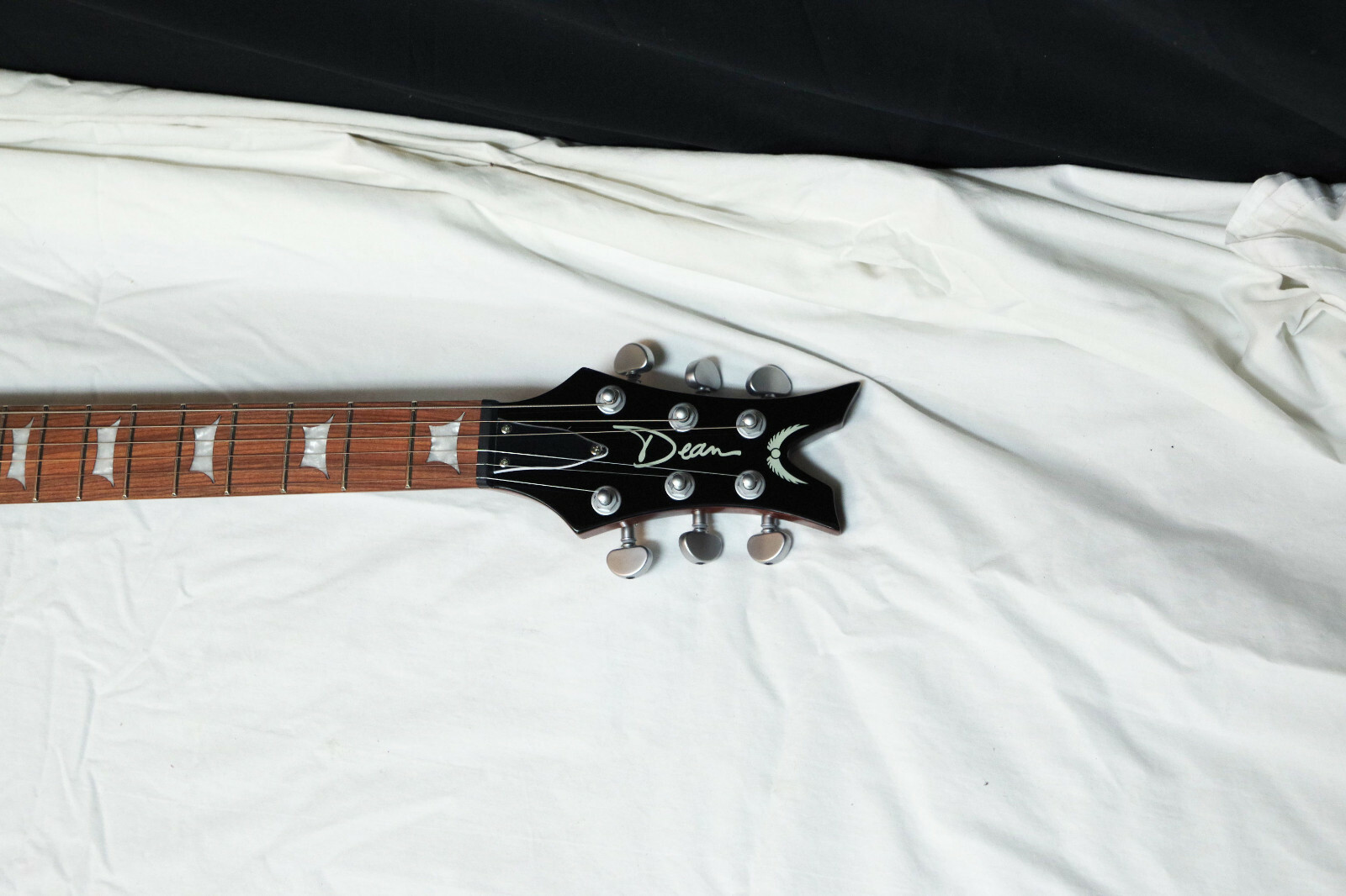 DEAN Icon Flame Top electric GUITAR new Faded Denim w/ CASE - Flame ...