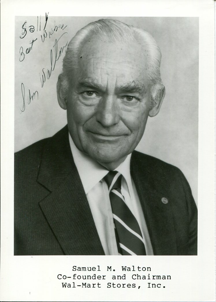 Sam Walton Walmart Founder Billionaire Rare Signed Autograph Photo PSA ...