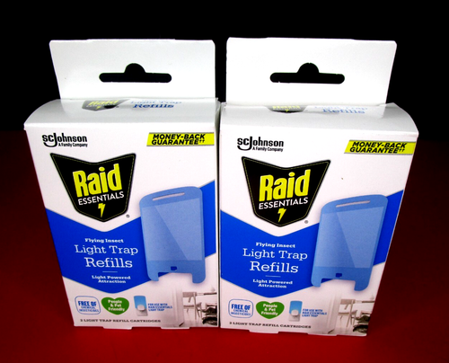 2 x Raid Essentials Flying Insect Light Trap Refills~2ct ea 4 total | eBay