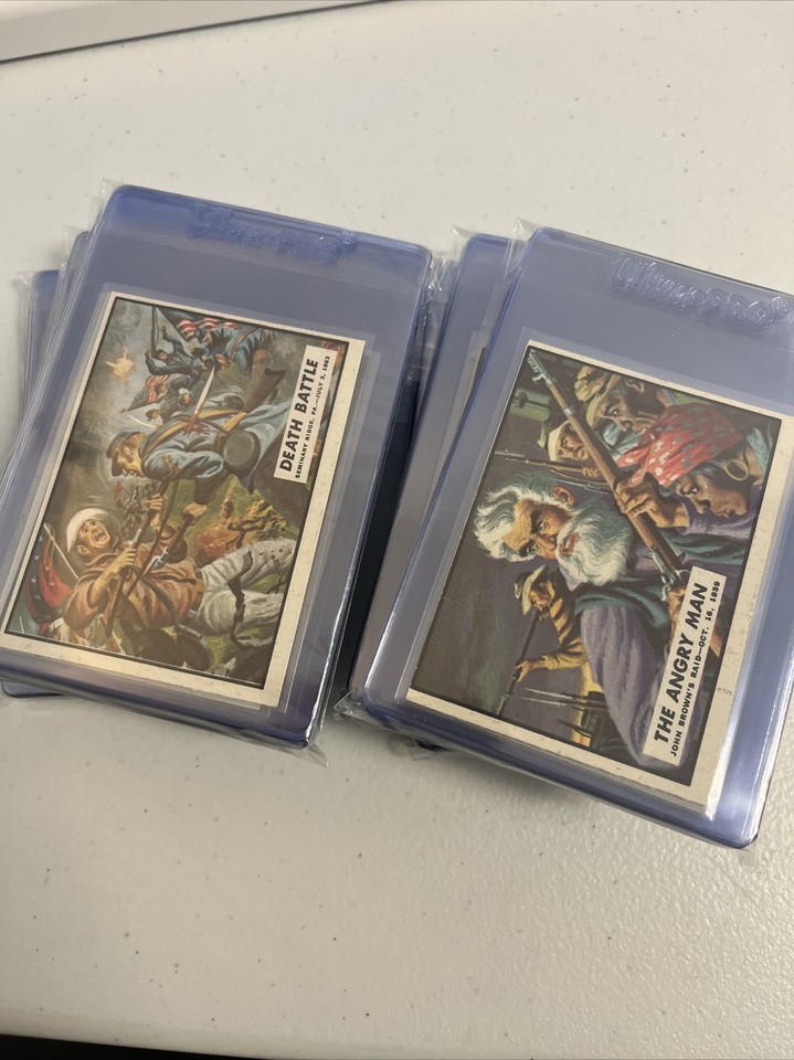 1962 Civil War News Vintage Trading Card Complete 88 Card Set Topps VG ...
