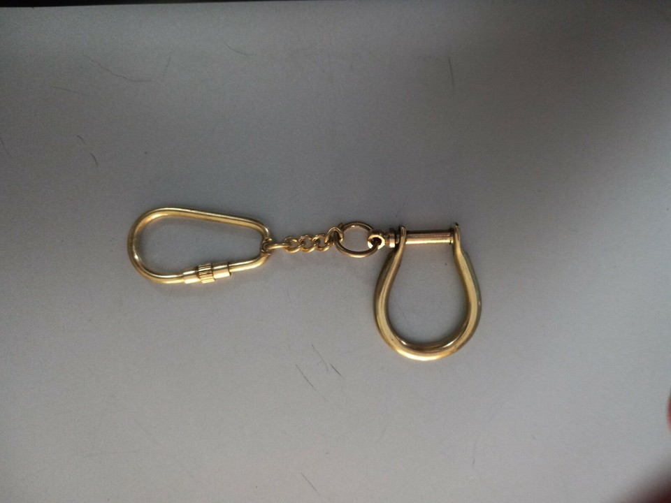 Lot of 25 pieces collectible brass keyring handcuff keychain (police ...