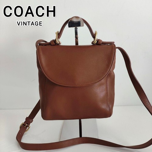 Extremely Rare Made In USA Old Coach 4158 Shoulder Bag Brown Vintage ...