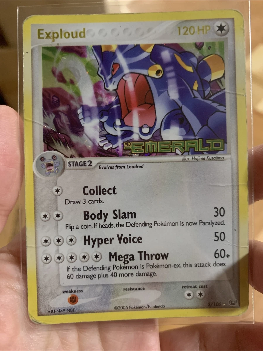 Pokemon Exploud Card