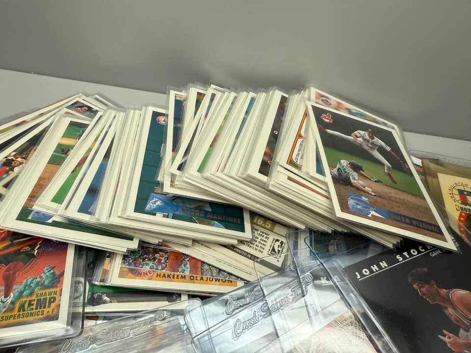 Massive Vintage Sports Card Lot Baseball Football Basketball Hockey ...