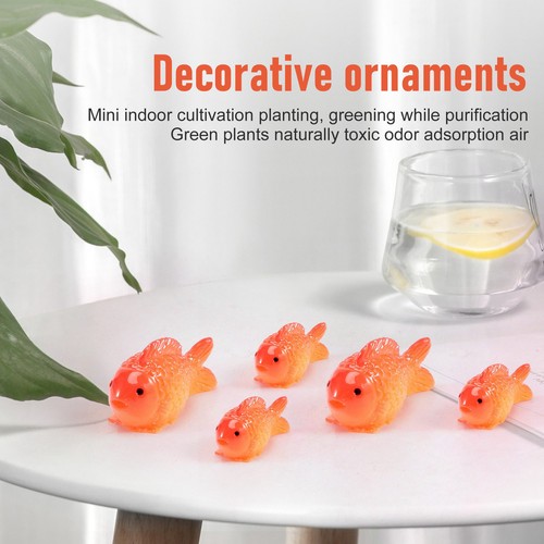 8 Piece/Lot Red Fish Miniature Figures Decorative Fairy Garden Animals ...