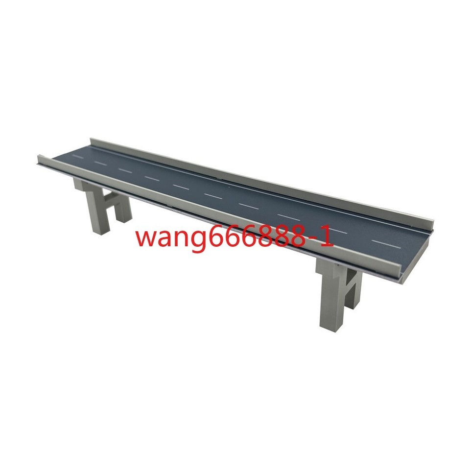 1:87 HO Scale Diorama Models Miniatures 2-Lane Highway Bridge Building ...