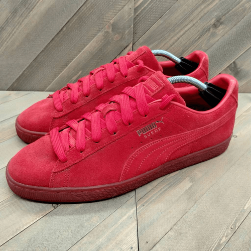 Puma Suede Red Casual Fashion Sneakers Mens Size 12 Puma Classic Shoes ...