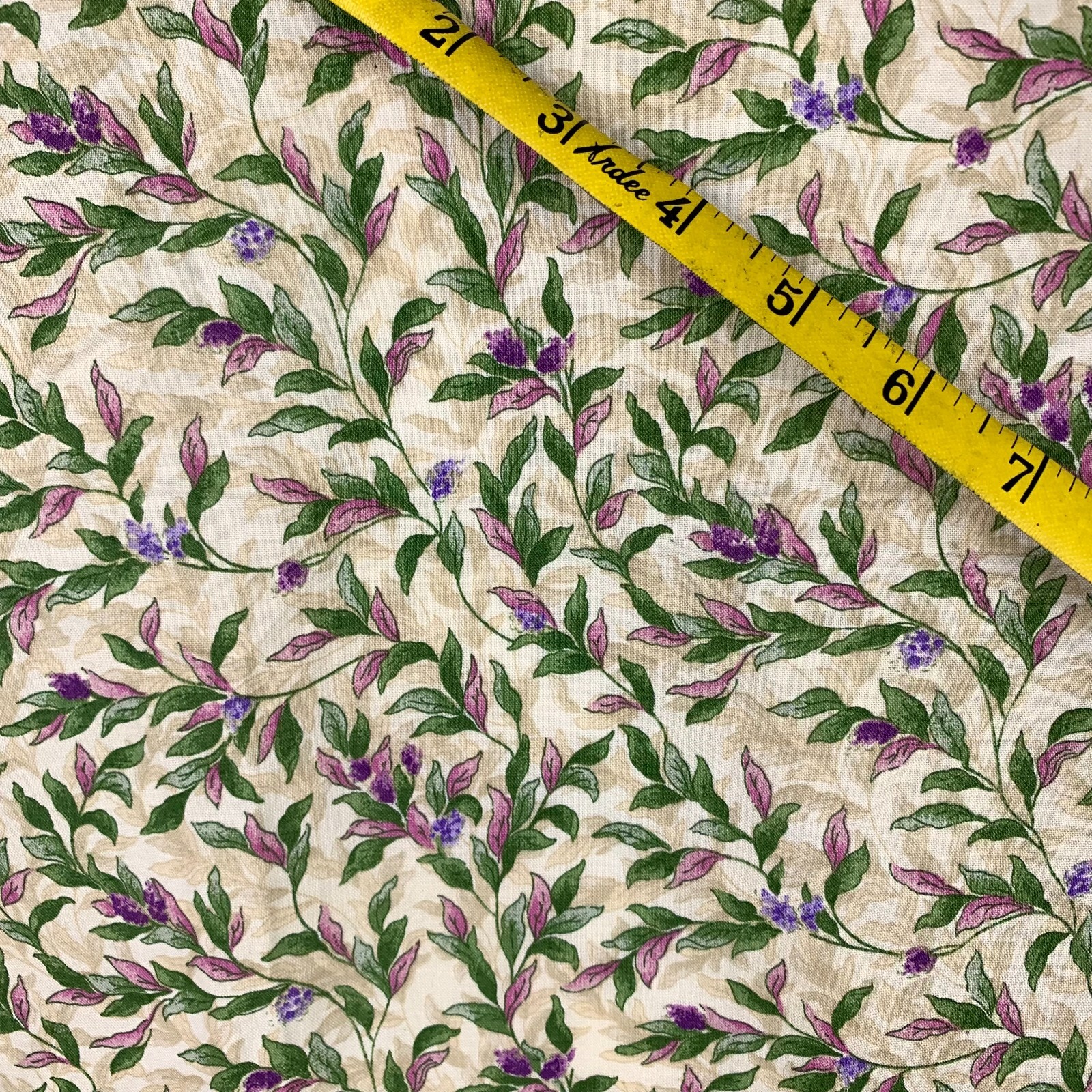 Natures Splendor Green 2.33 yd Cotton Lawn Fabric Cheri Strole South ...