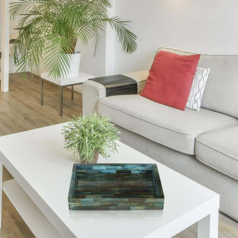 Handcrafted Breakfast tray Handmade Bone Inlay Decorative trays ...