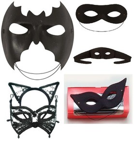 LADIES MENS Unisex DOMINO SHAPE SUPER HERO BATMAN EYEMASK MASQUERADE ...
