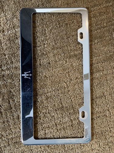 Laser Engraved Etched Maserati Logo Stainless Steel License Plate Frame ...
