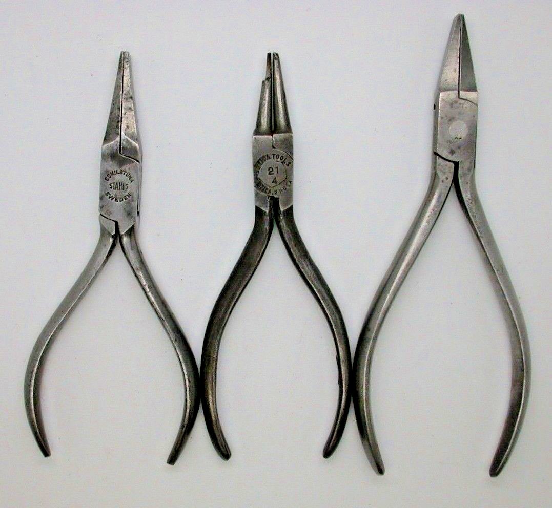 Three (3) Pairs of Watchmaker Pliers for Watch Repair Specialty Plier ...