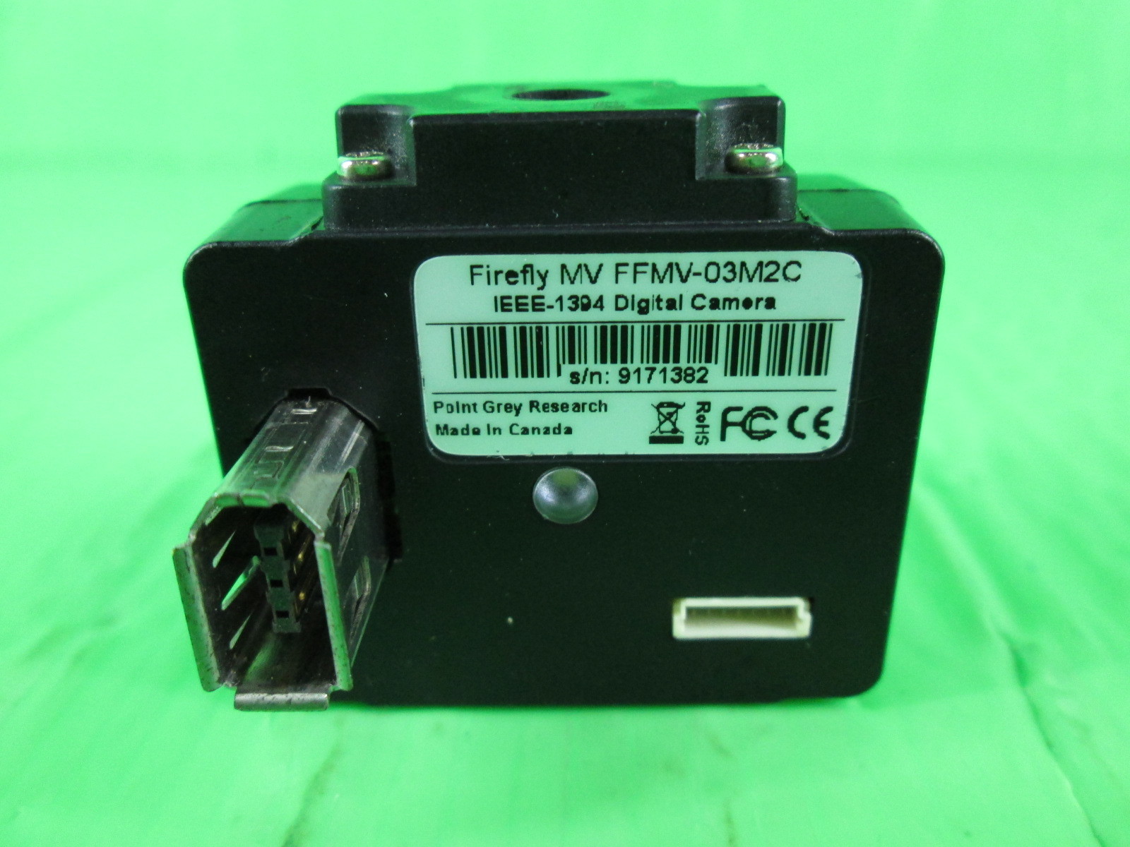 Point Grey Firefly MV FFMV-03M2C, IEEE-1394 camera as photo, sn:1382 ...