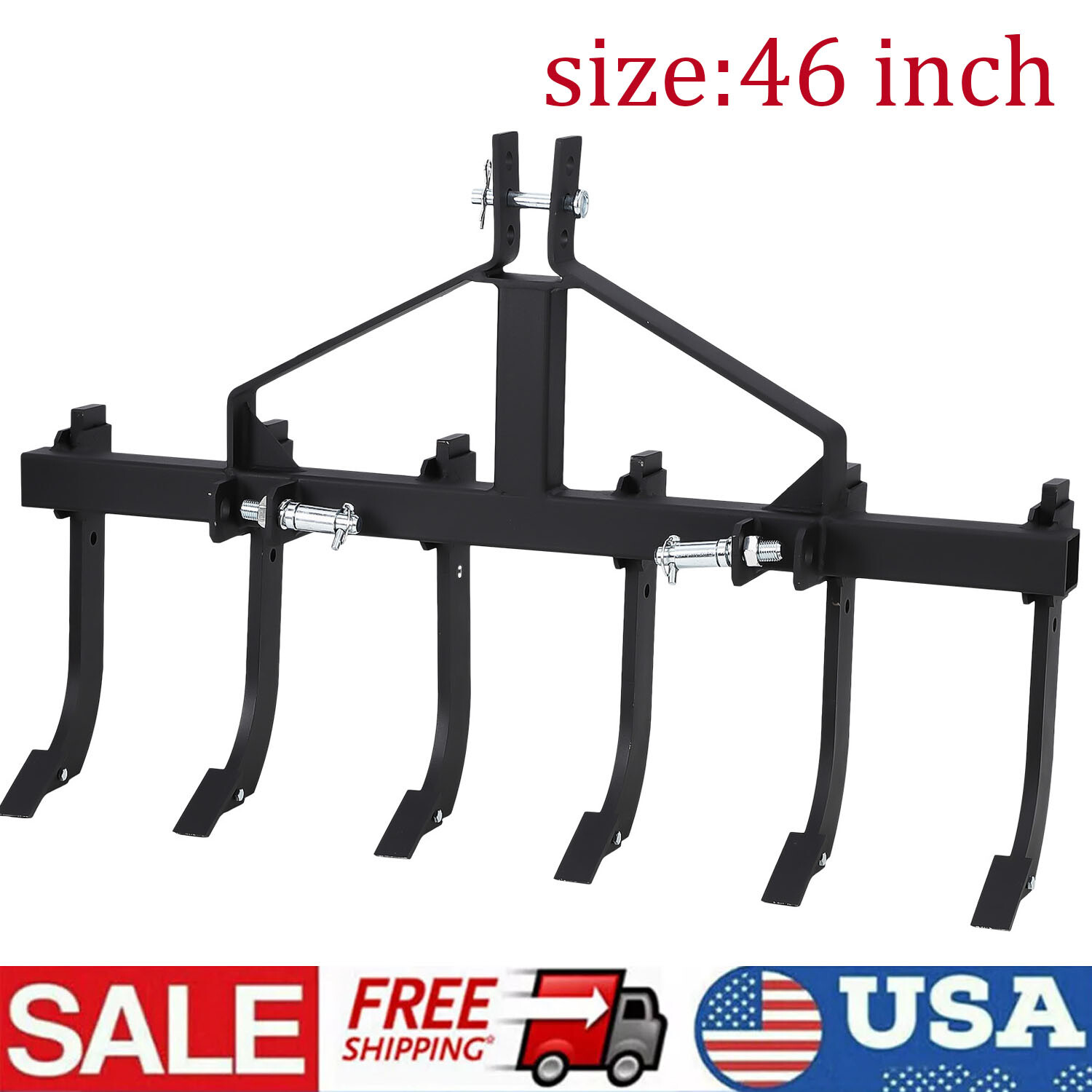 3 Point Scarifier Detachable Cultivator With 6 Scarifier Shank for Easy ...