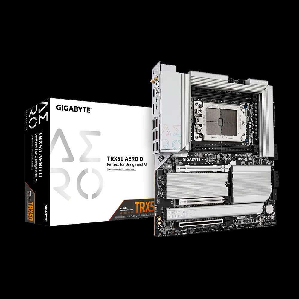 Gigabyte TRX50 AERO D sTR5 Motherboard Support AMD Ryzen 7000 CPU 7960X ...