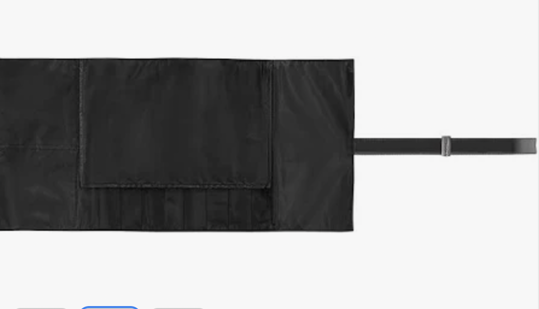 100 Authentic Mac Brush Roll Case Bag Large Holds 18 Brushes for sale ...