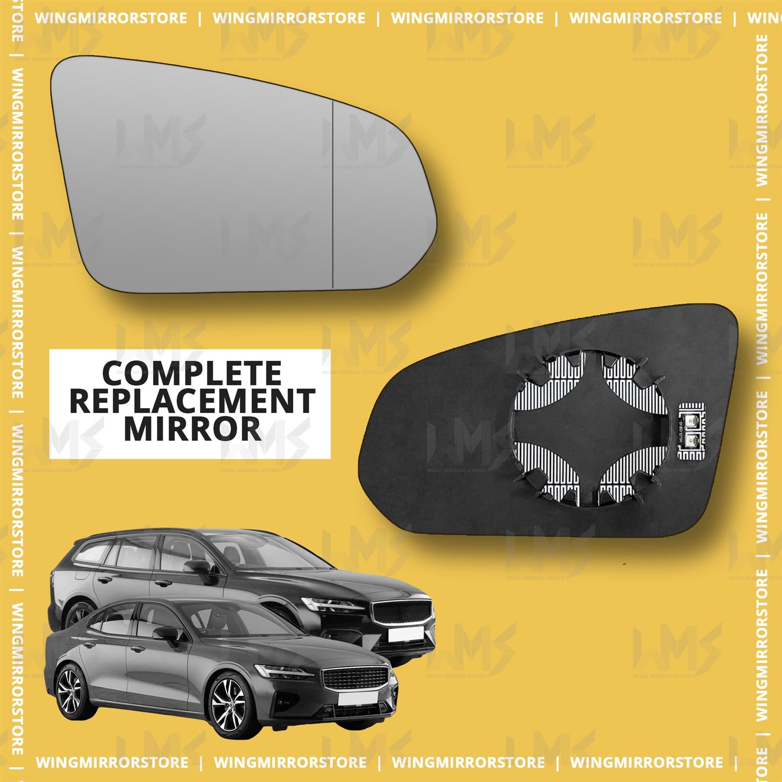 RHS Right side for Volvo V60 S60 2018-2024 Wide Angle heated wing ...