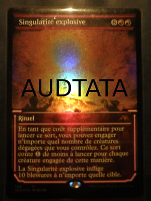 mtg magic Explosive Singularity FOIL showcase FRENCH fr Singularité ...