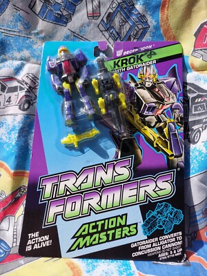Vintage 1989 Hasbro Transformers Action Masters Krok Action Figure New ...