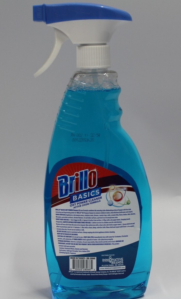 Spray Cleaner Brillo Basics Oxy Power Multi Surface 22 oz | eBay
