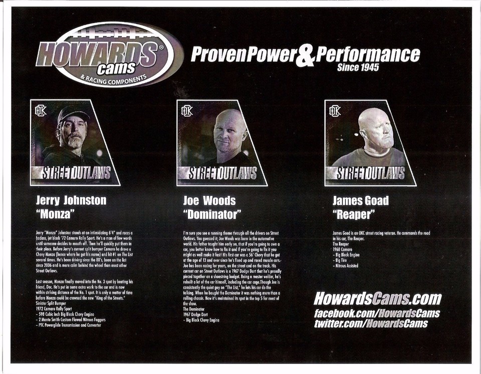 2017 JAMES GOAD "REAPER" signed STREET OUTLAWS HERO PHOTO CARD AS SEEN ...