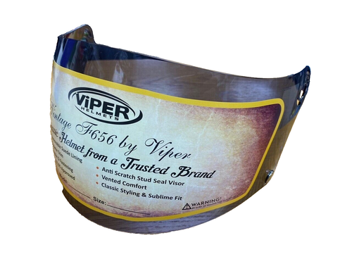 ViPER F656 Fumé Foncé Anti-rayures Visière Bouton Pression Version | eBay