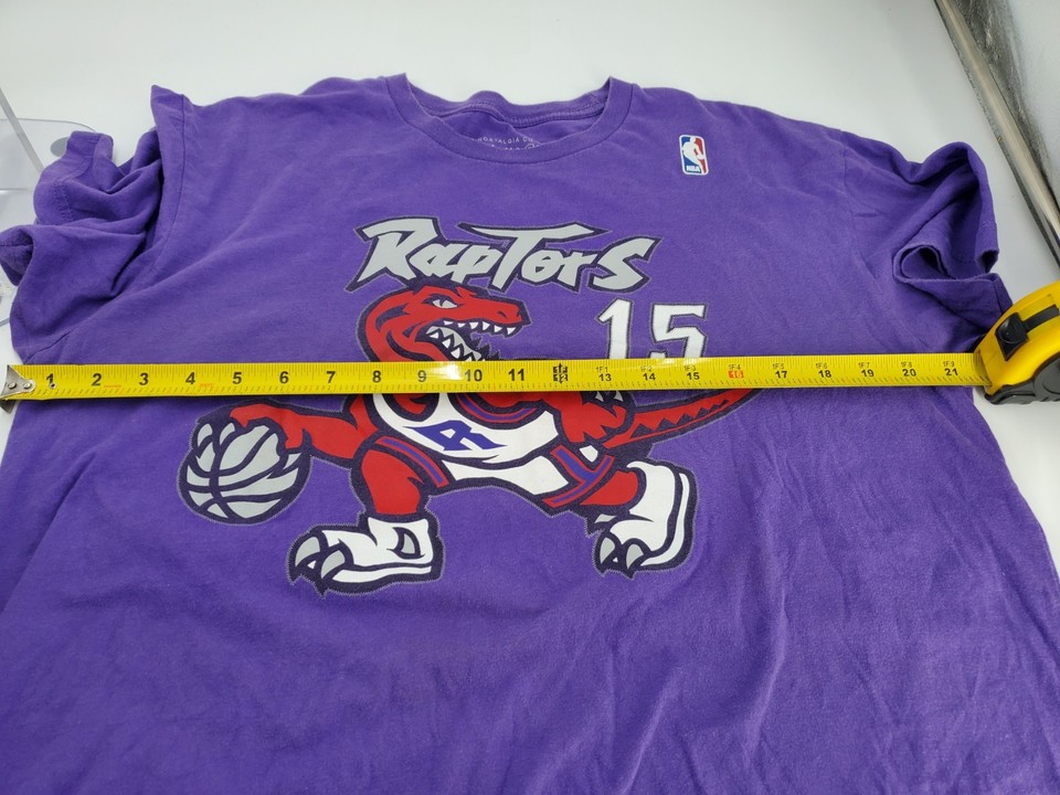NBA Vince Carter Raptors #15 T-Shirt Jersey Mitchell and Ness Size ...