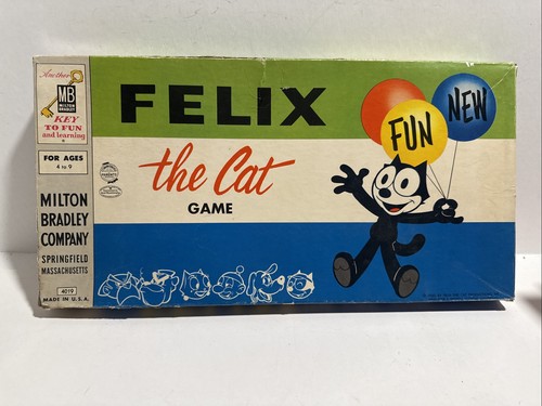 VINTAGE FELIX THE CAT COMIC CHARACTER BOARD GAME 1960 MILTON BRADLEY | eBay