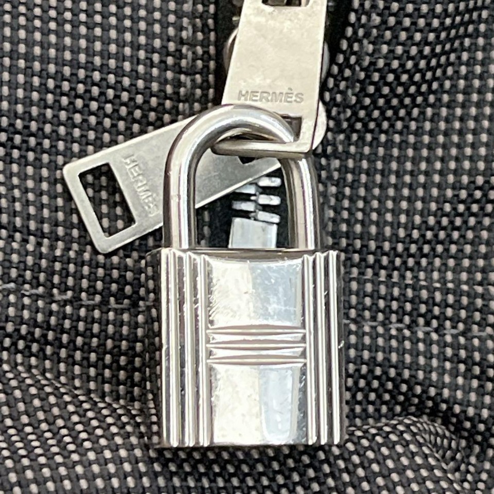 Hermes Tote Bag Gray Large Capacity Yell Line MM A4 Authentic | eBay