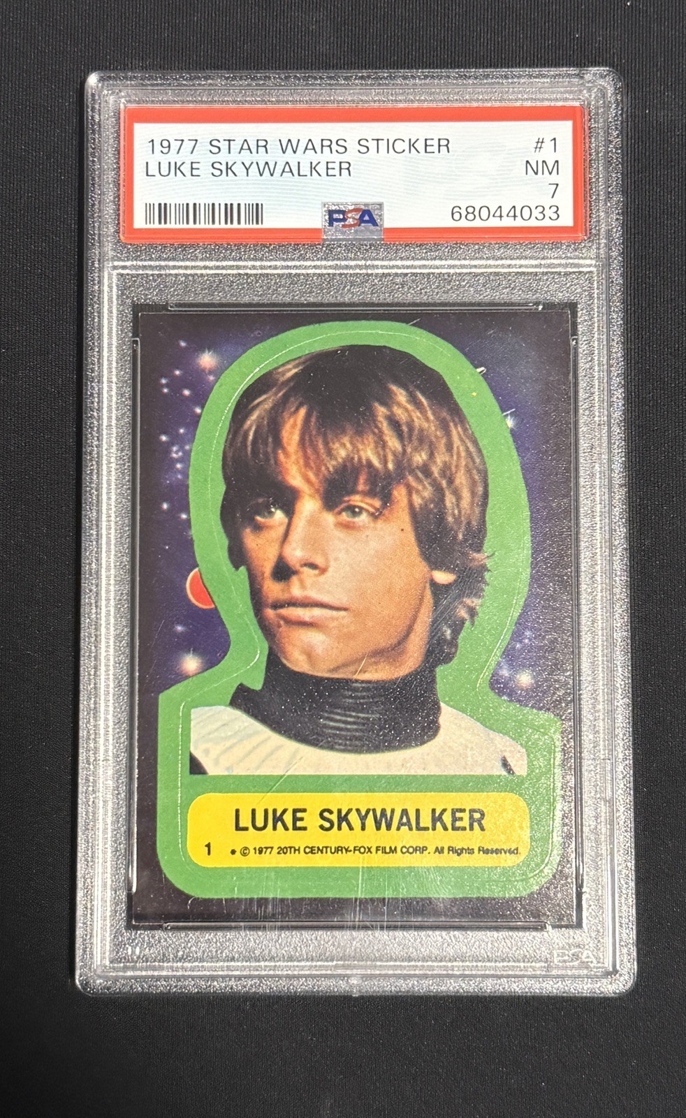 1977 Topps Star Wars Series 1 Luke Skywalker Sticker #1 - PSA 7 | eBay