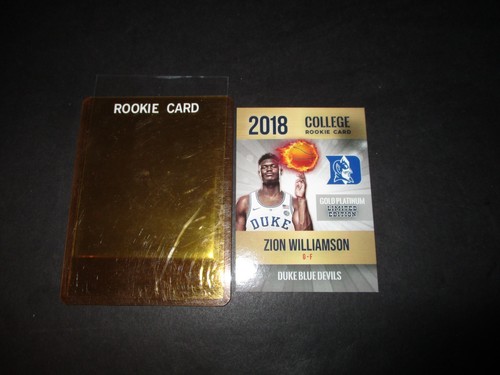 NCAA/Basketball/GOLD/PLATINUM/ROOKIE/CARD(DUKE/BLUE/DEVILS/ZION ...