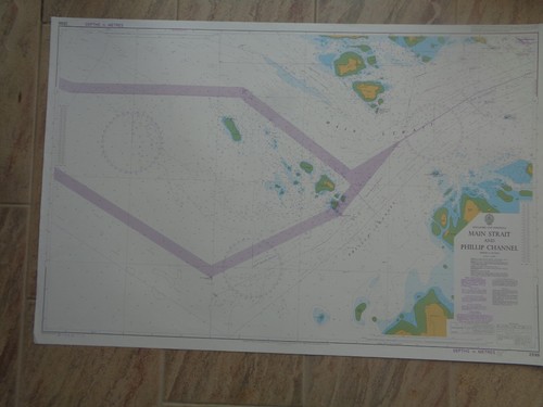 Marine Map / Main Strait And Phillip Channel - Singapore And Indonesia ...