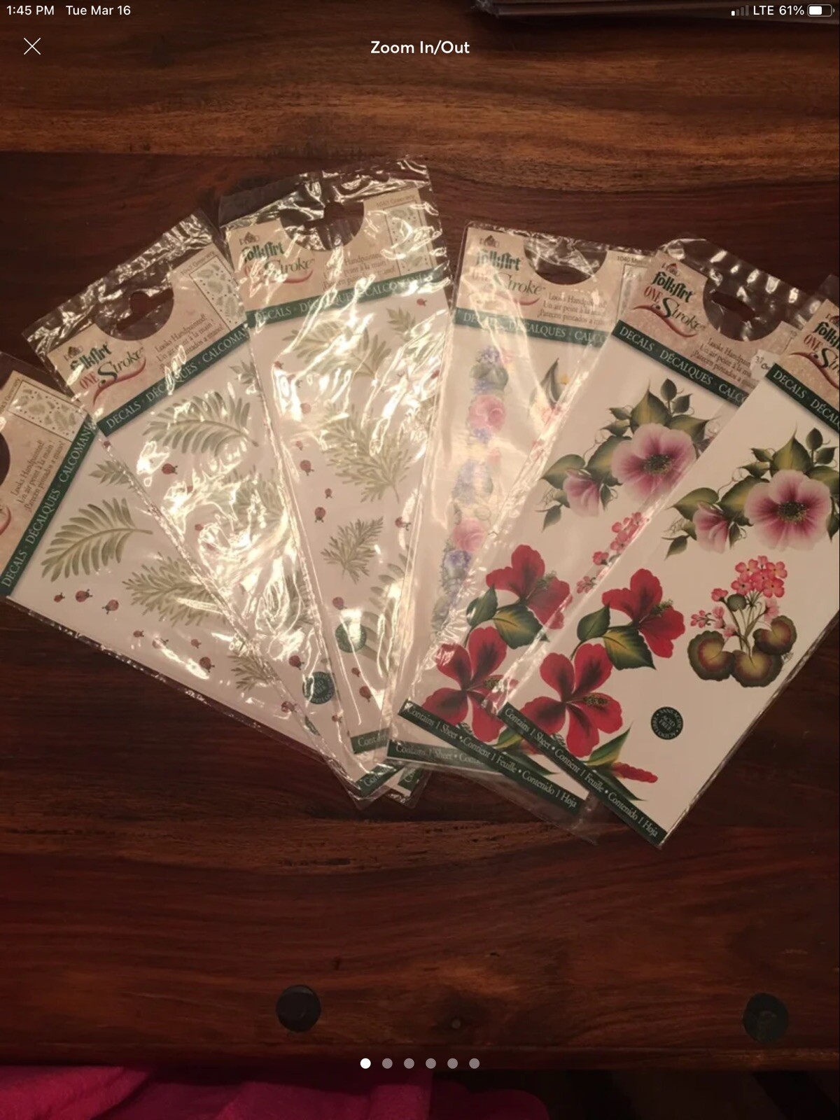 Lot Of 6 Folk Art One Stroke Greenery Summer And Mini Vines NEW | eBay