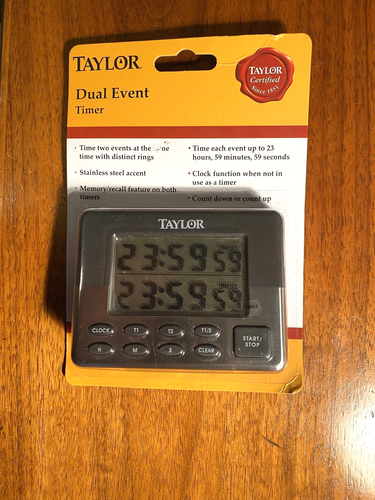 Taylor 5872-9 Dual Event Digital Timer for sale online | eBay