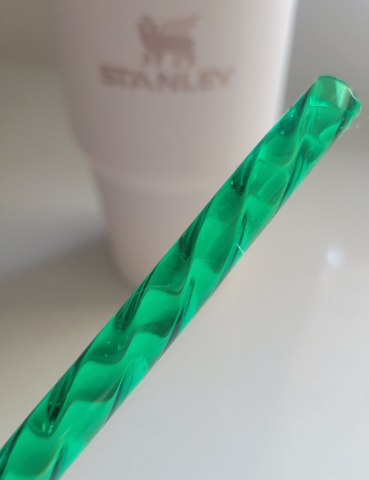 PiCK 2! 10MM 40oz Fat Crystal Swirly Wavy Shiny 12" Stanley Replacement ...