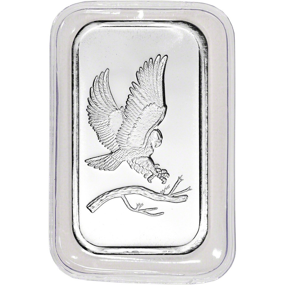1 oz. SilverTowne Silver Bar - Bald Eagle Design - 999 Fine | eBay