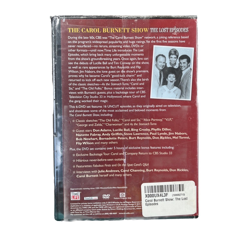 CBS The Carol Brunett Show Collectors Edition- The Lost Episodes ...