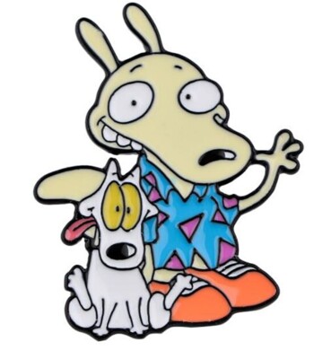 Rocko's Modern Life Cartoon Rocko And Spunky Characters Metal Enamel ...