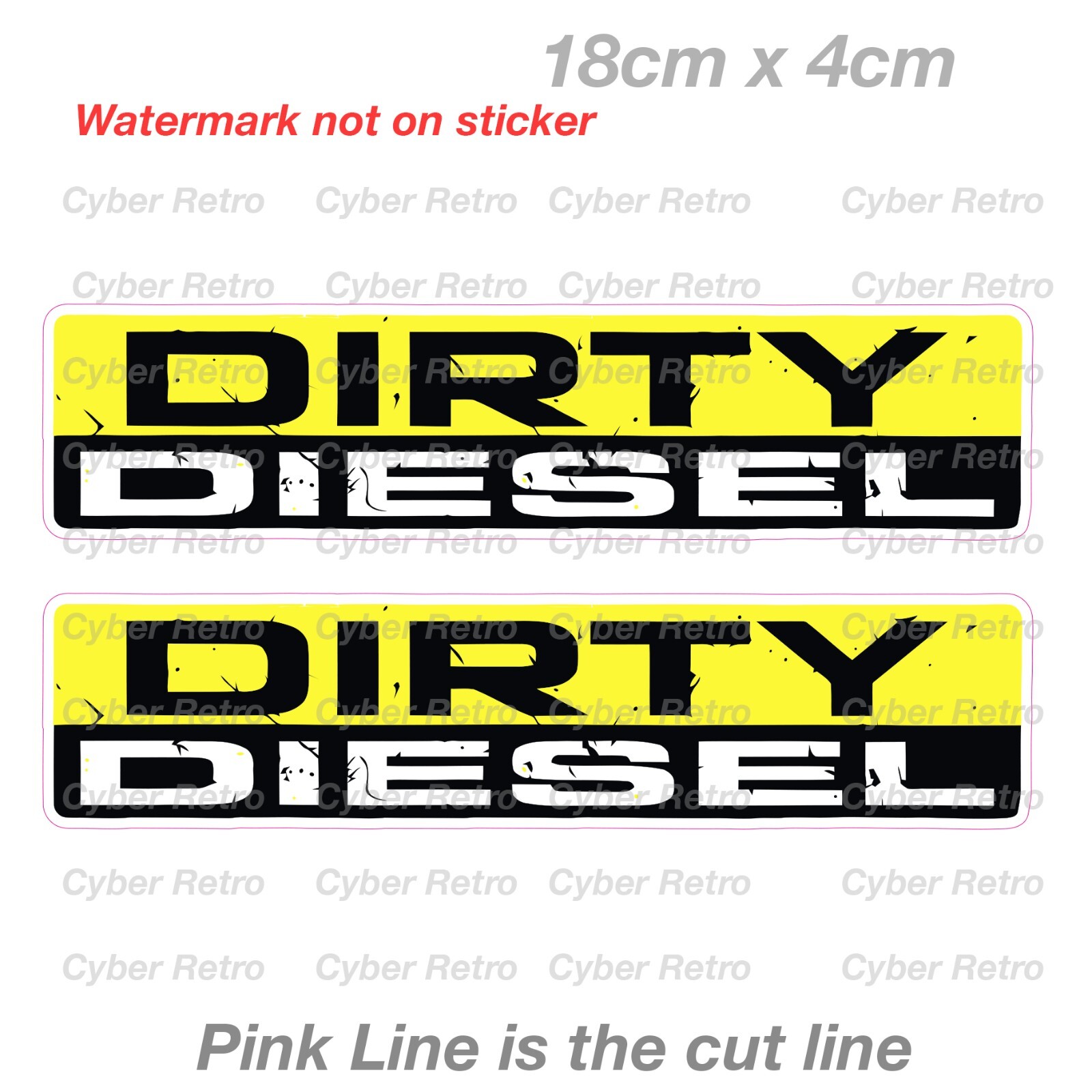 Dirty DIESEL Warning Sign Car Vinyl Sticker | eBay Australia