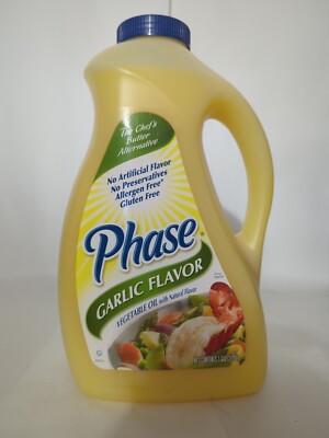 Phase Garlic Flavor Vegetable Oil 1 Gallon Plastic Jug | eBay