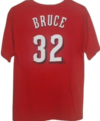 MLB Cincinnati Reds #32 Jay Bruce Jersey Shirt By Majestic! Youth XL ...