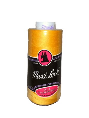 MAXI-LOCK Serger Thread One Cone Gold Brand NEW 3000 yds All Purpose | eBay
