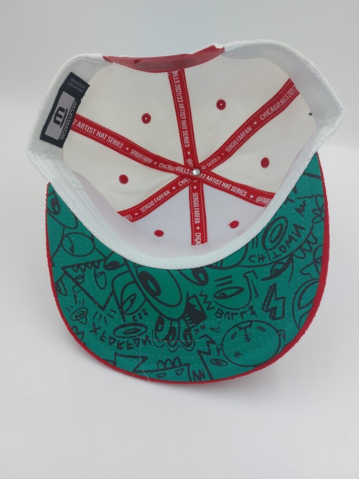 2021 Chicago Bulls Artist Series Cap Hat Sergio Farfan Melonwear BMO | eBay