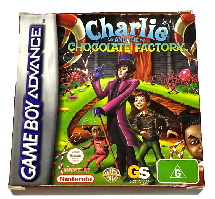 Charlie and the Chocolate Factory Nintendo Gameboy Advance GBA Complete ...