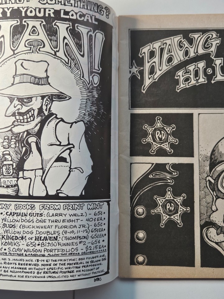 Yellow Dog Comics 1969 Robert Crumb vol 2 no 13 FINE + | eBay