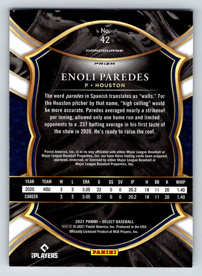 2021 Select Scope #42 Enoli Paredes (ref 204441) | eBay